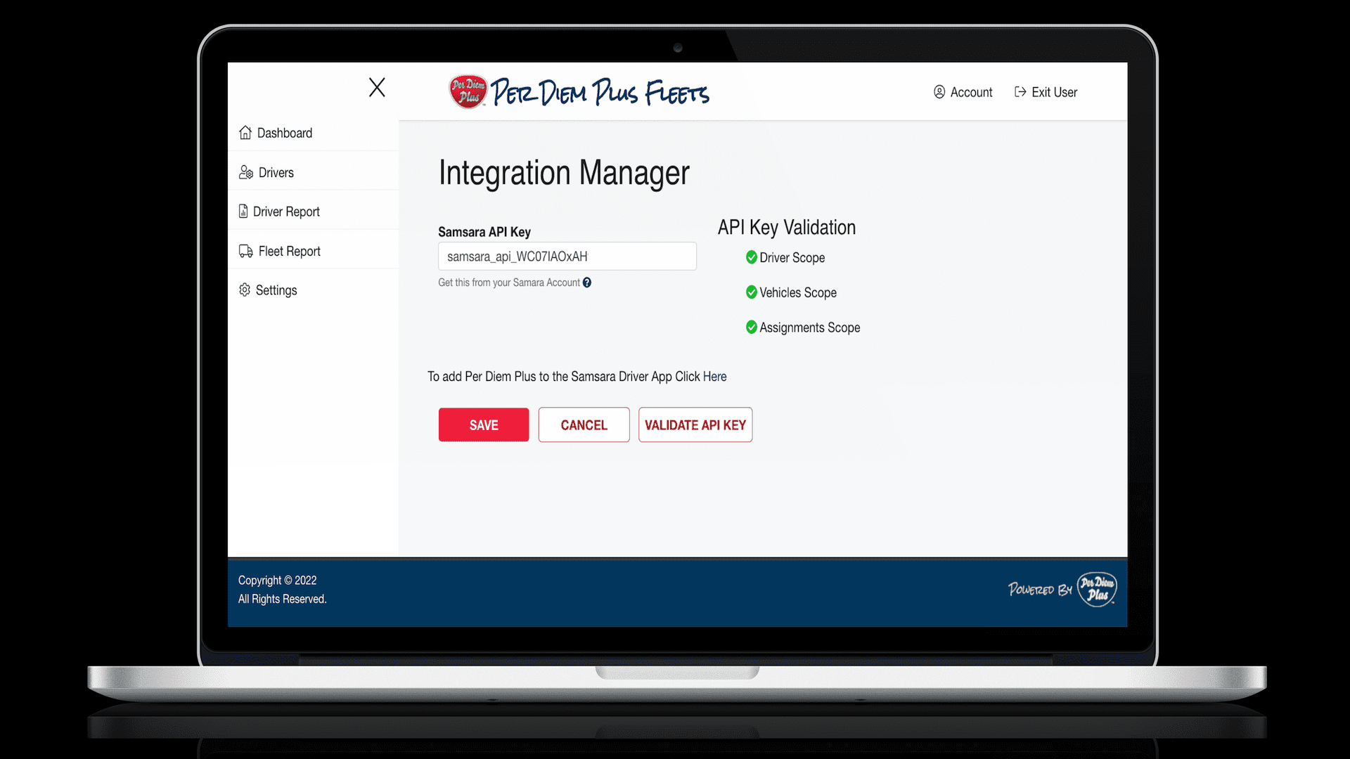 "Check Configuration" API Button Added - Per Diem Plus